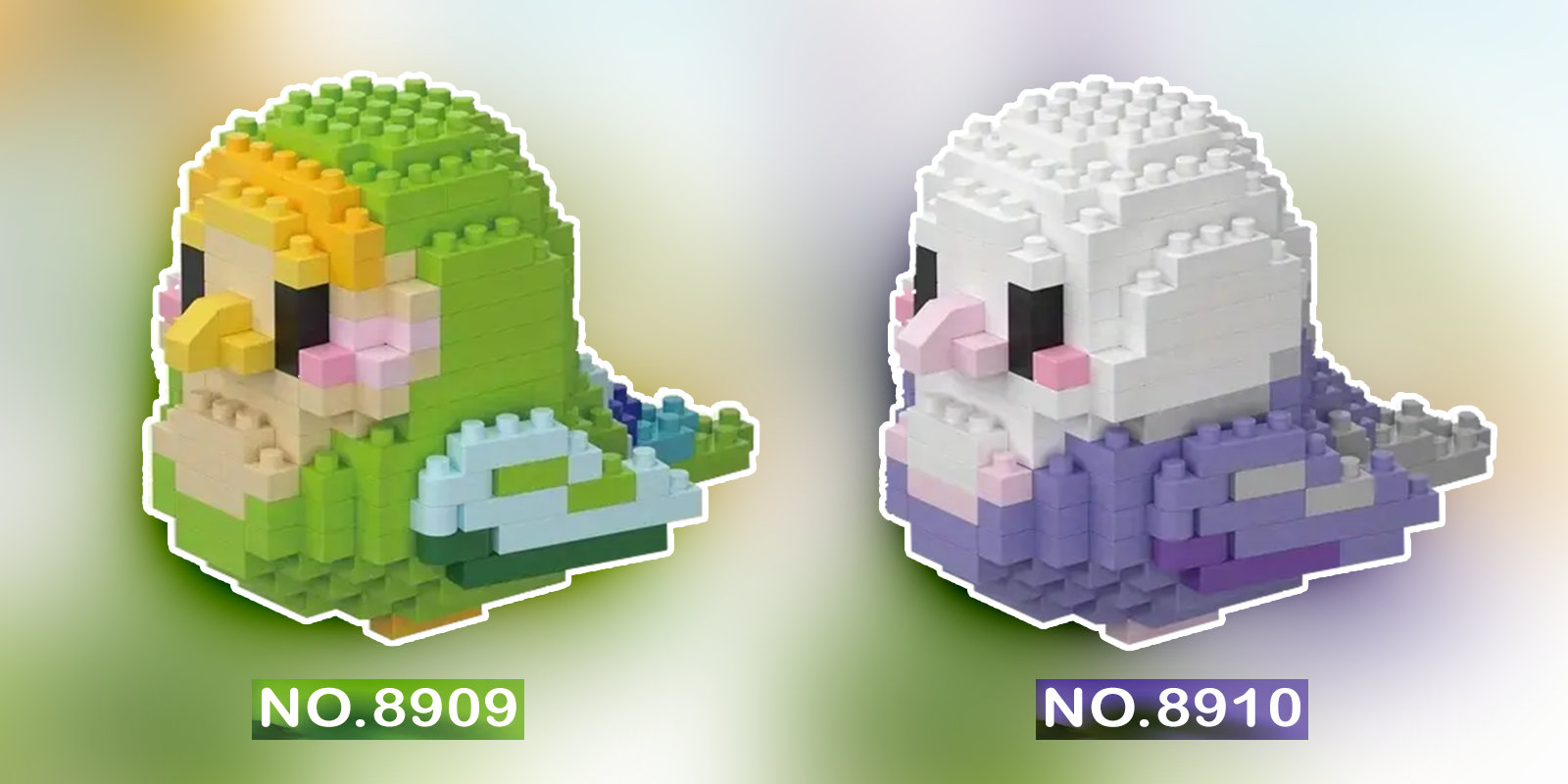 DIY Cute Birds Picky Pads Fidget Toy, Micro Building Blocks Mini ...