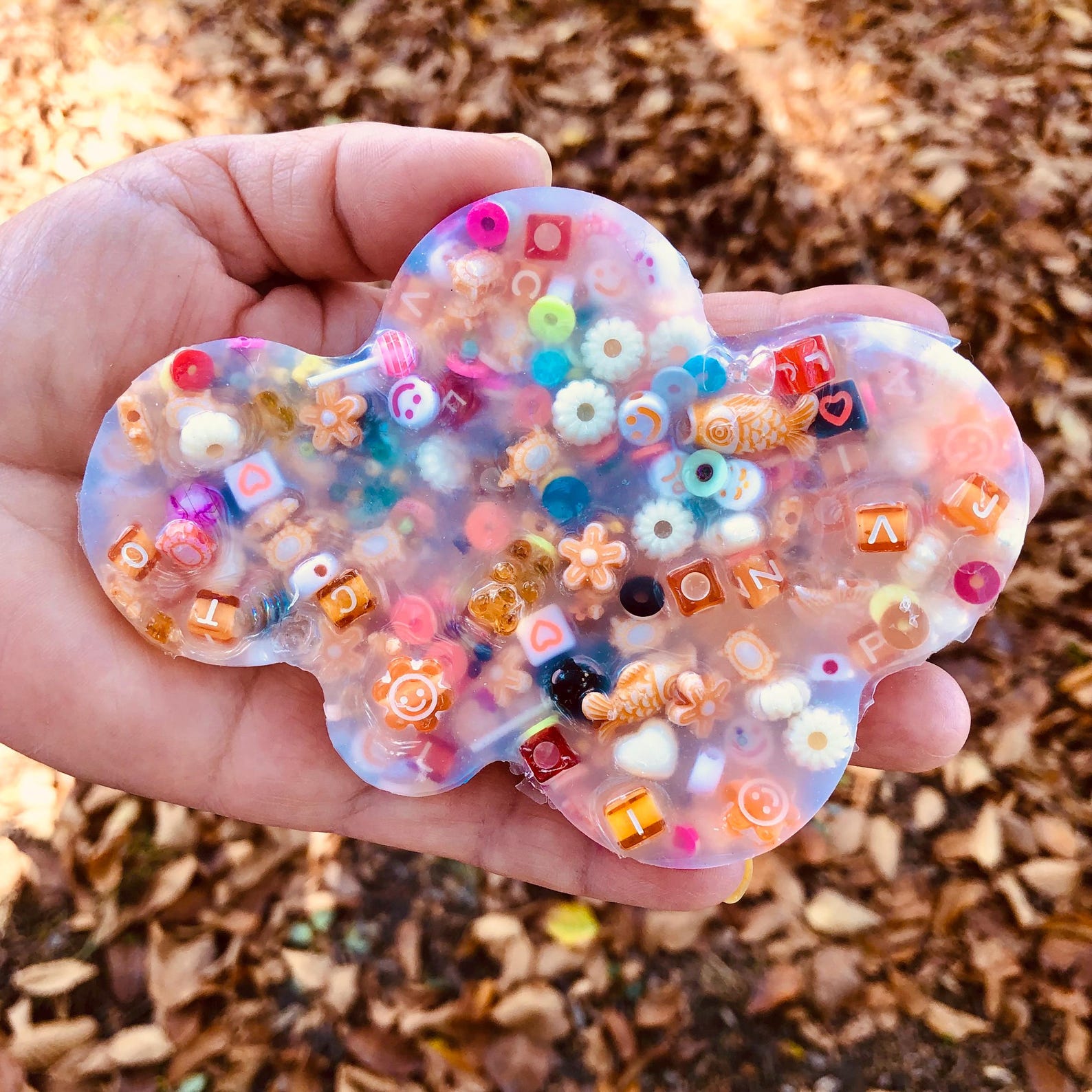 Cloud Picky Pad Fidget Toy: Colorful Beads & Mixed Shapes, Reusable ...
