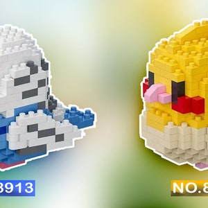 DIY Cute Birds Picky Pads Fidget Toy, Micro Building Blocks Mini ...