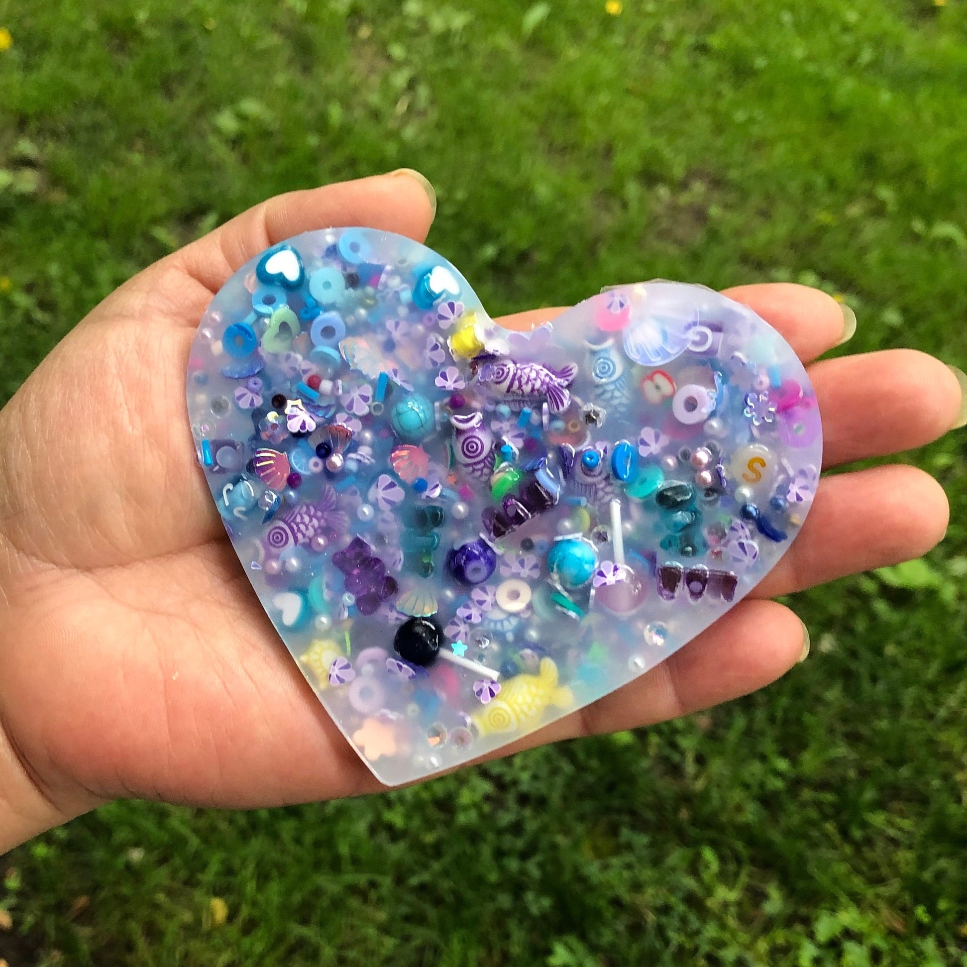 Heart Picky Pad Fidget Toy: Colorful Beads & Mixed Shapes - Reusable ...