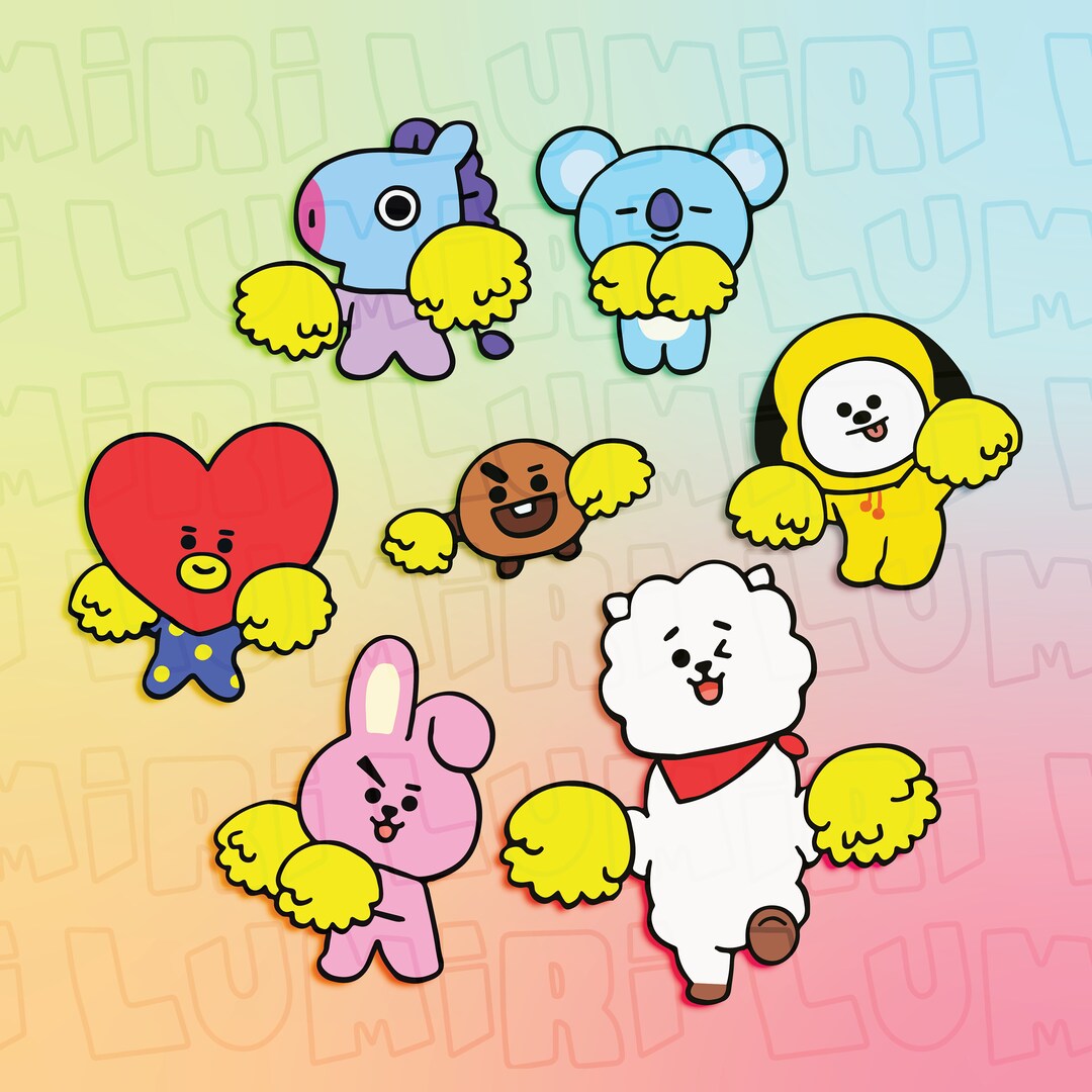 BT21 Cheer / BTS / Digital Stickers / PNG /clipart - Etsy