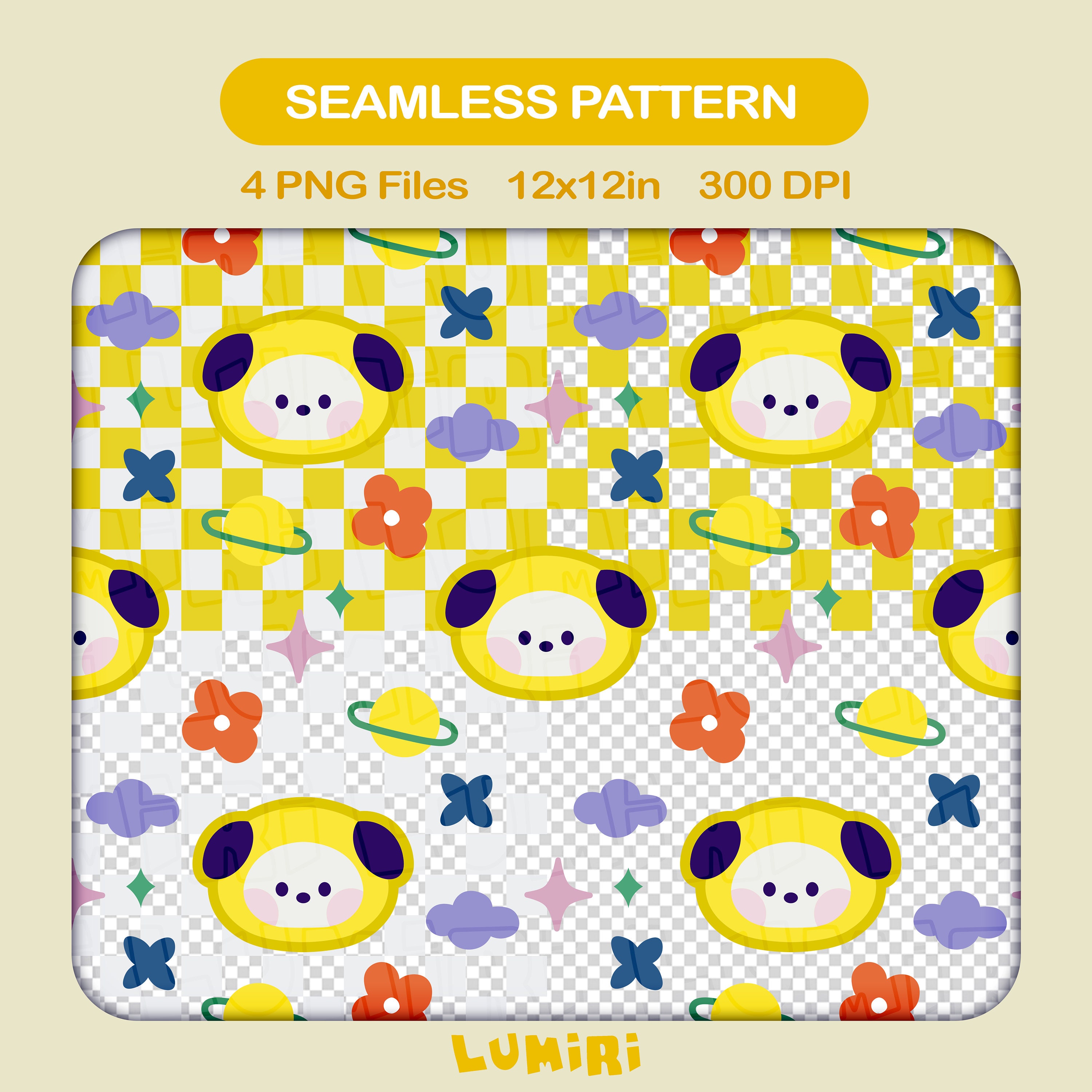 BTS/BT21 Chimmy Retro/seamless Digital Pattern - Etsy