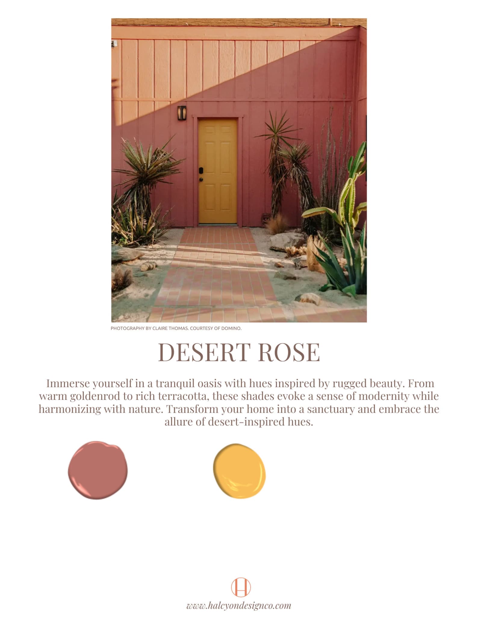 Exterior Paint Color Guide: Desert Rose - Etsy