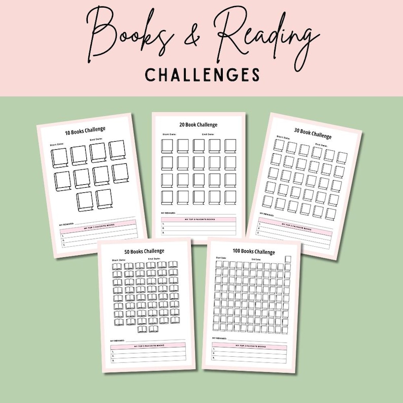 2025 Printable Reading Planner, Reading Journal, Reading Tracker ...