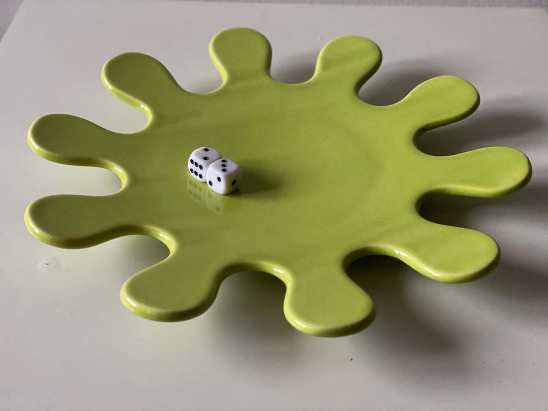 Flat Bowl, Vintage Ceramic / Pop Art Plate for Serving, for ...