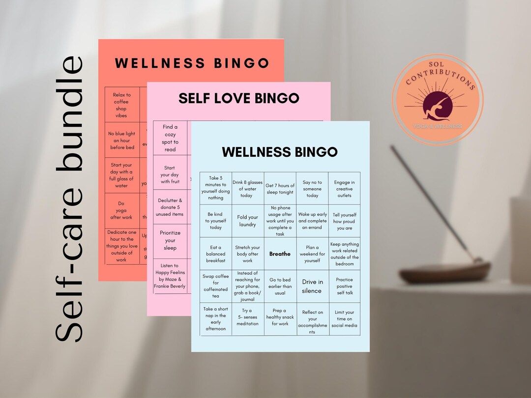 Bingo Wellness Calendar- Digital Download | Self-care, Mindfulness ...