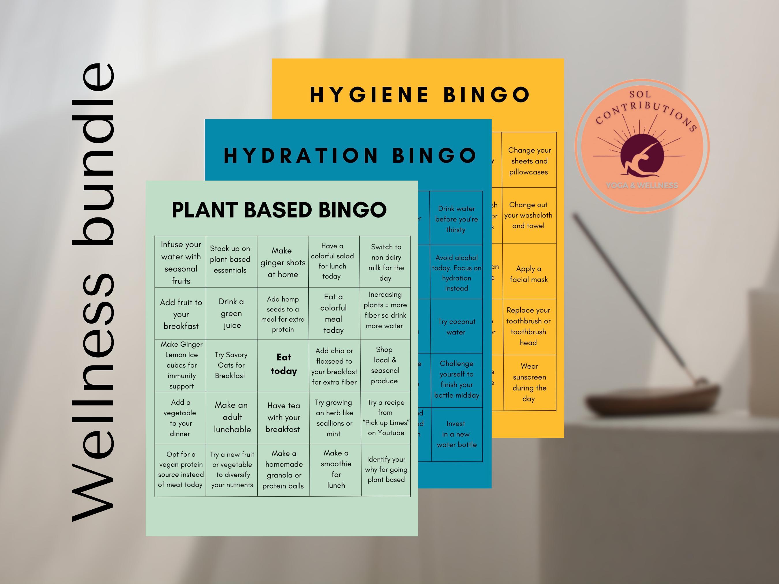 Bingo Wellness Calendar Digital Download Self-care, Mindfulness ...