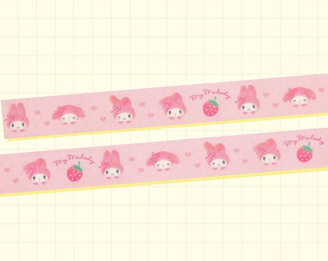 Strawberry Mel Washi Tape, Sanrio Masking Tape - 15" Sample Only - Not ...