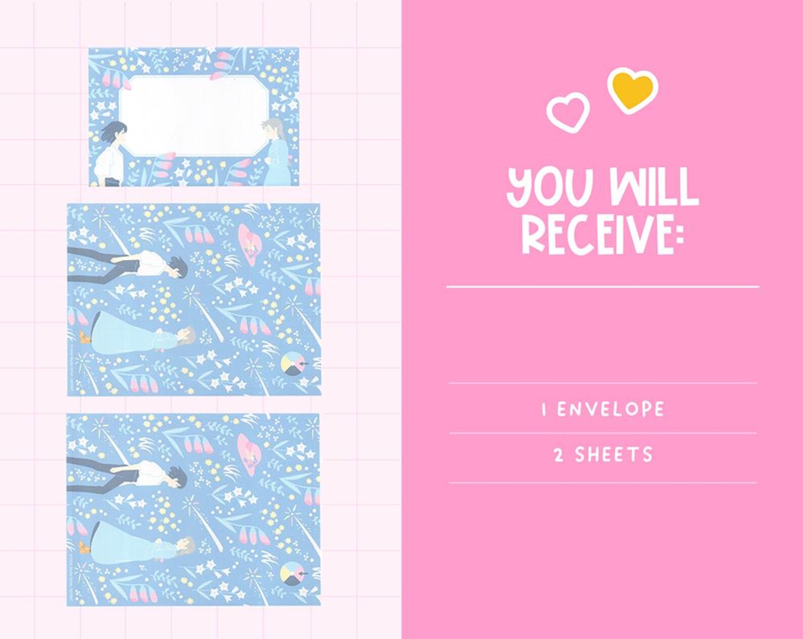 Howl's Moving Castle Stationery Set, Studio Ghibli Stationery, Cute ...