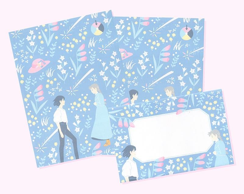 Howl's Moving Castle Stationery Set, Studio Ghibli Stationery, Cute ...