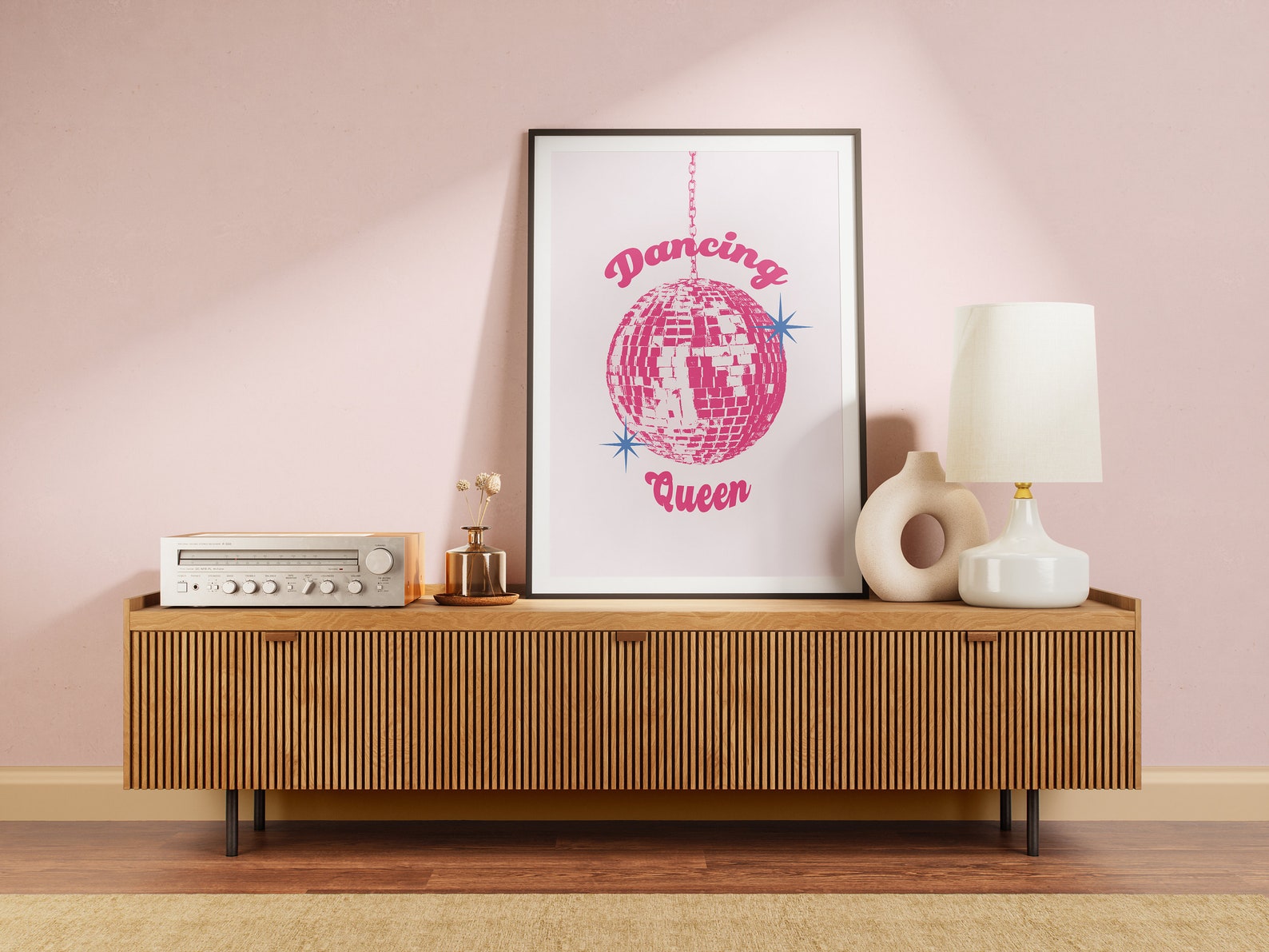 Disco Dancing Queen, Mirrorball Poster, Disco Ball Decor Groovy Poster ...