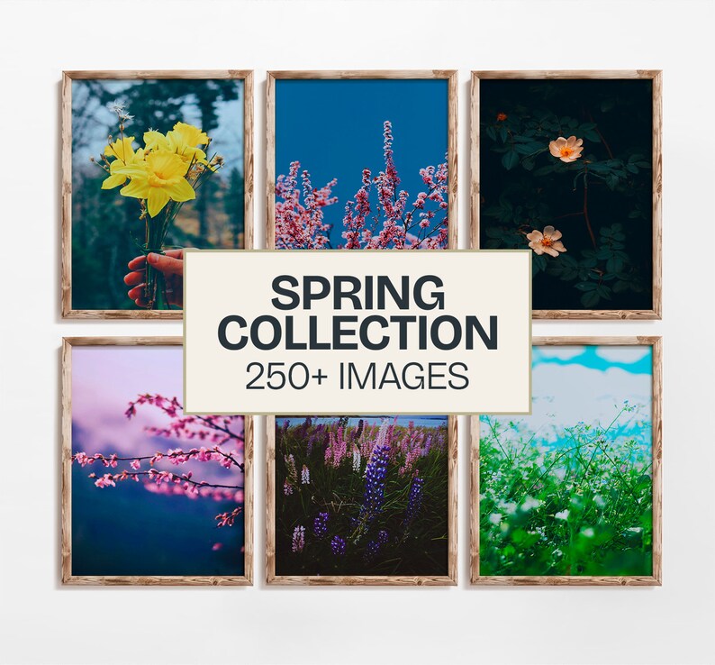 250+ Pieces Spring Wall Art Prints, Spring Decor Print Set, Spring ...