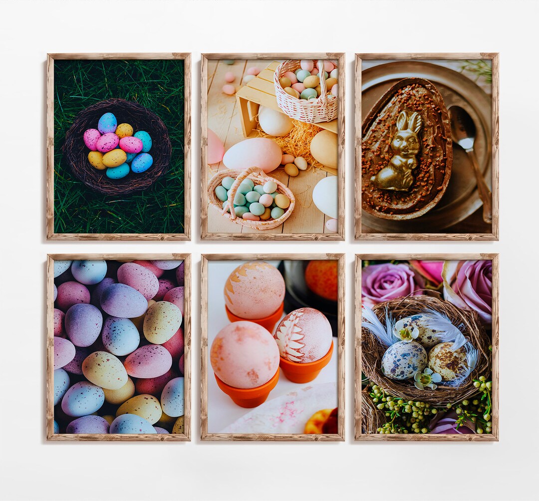 Easter Spring Wall Art Prints Set, Spring Decor Print Set, Spring ...