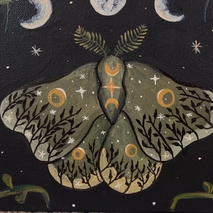 Mystical Moths Original Painting - Etsy