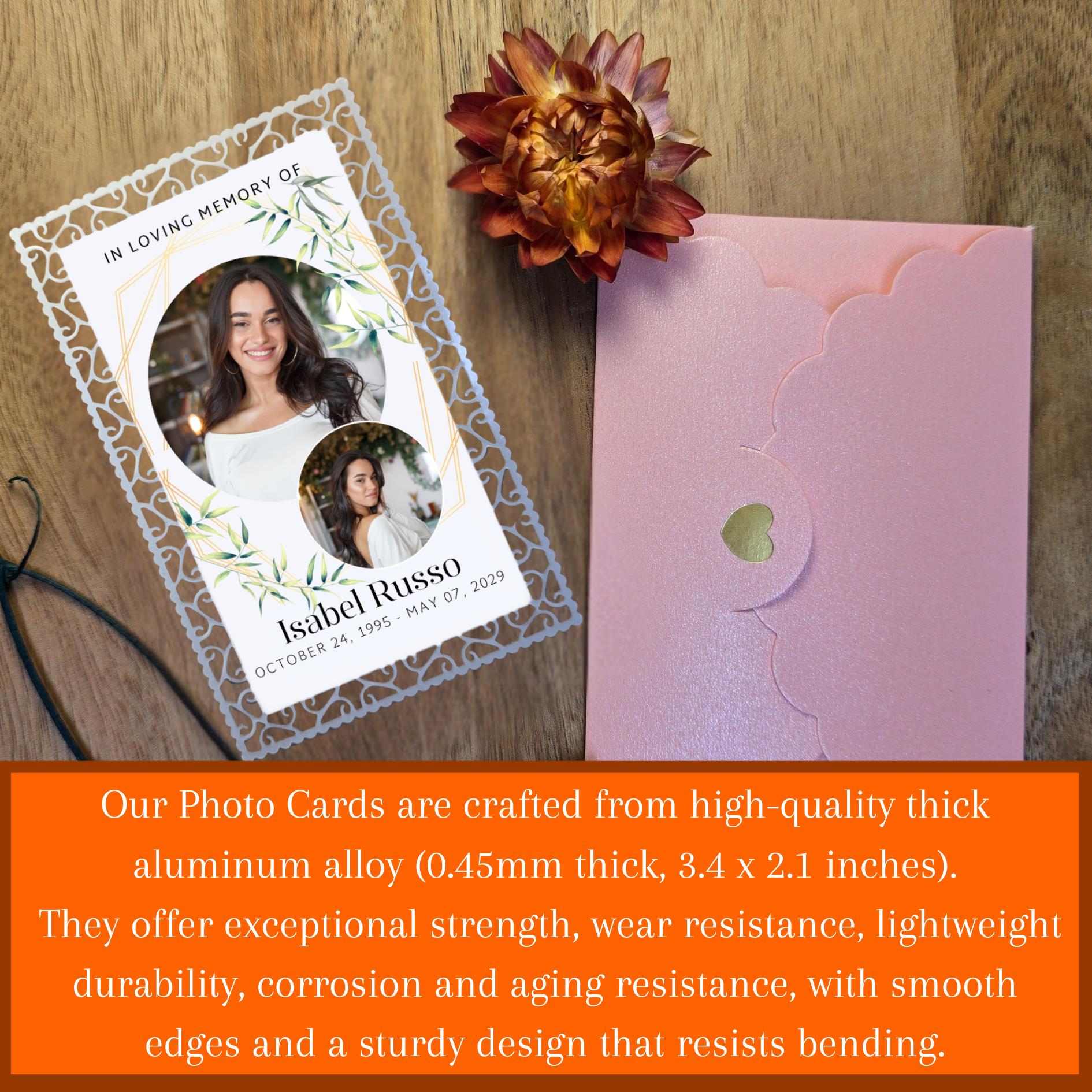 Personalized Memorial Card: Laser Cut Photo Keepsake Fridge Magnet - Etsy