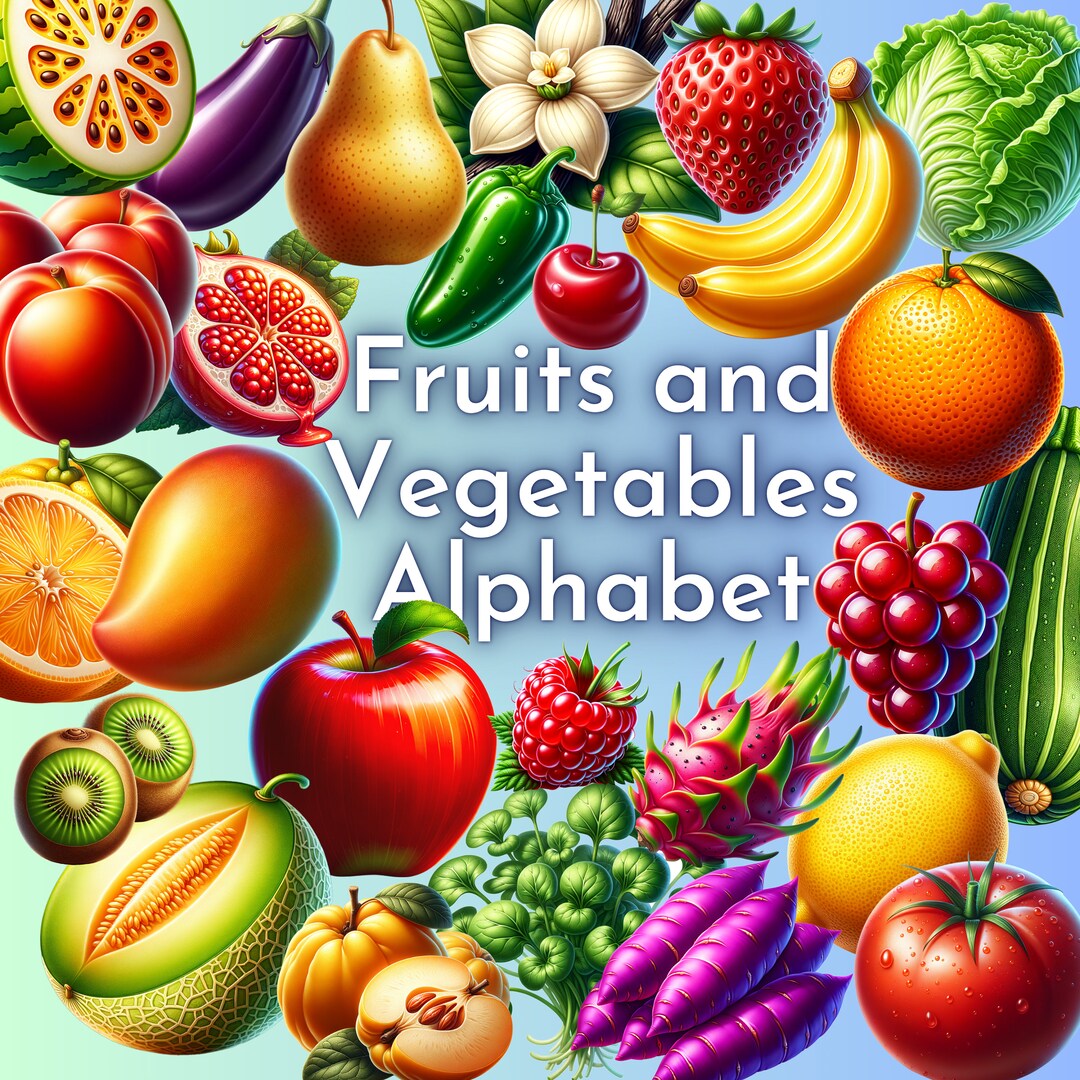 Fruits and Vegetables Traceable Flashcards PDF Homeschool Printable for ...