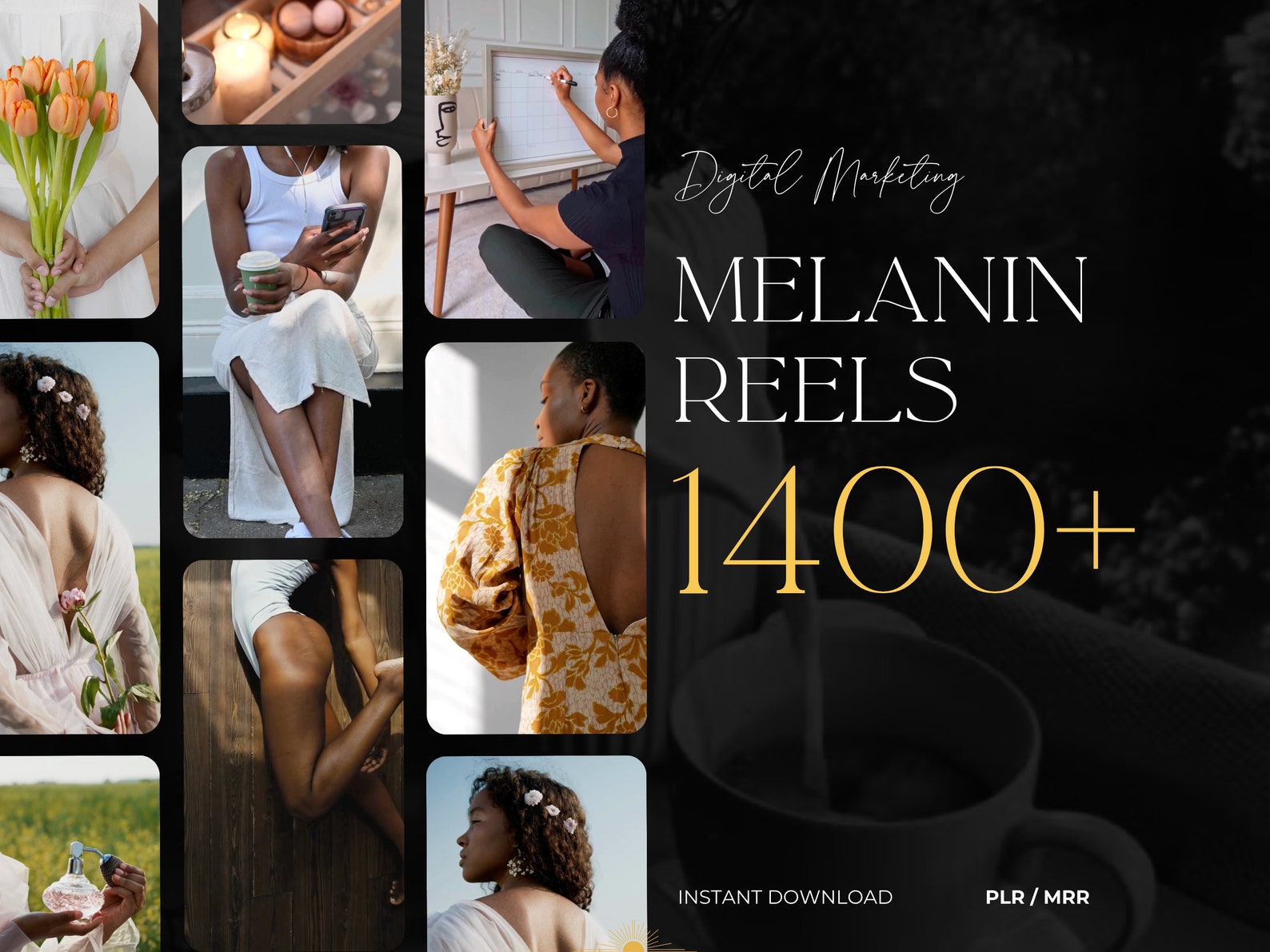 1400+ Melanin Faceless Reels | Faceless Digital Marketing | Instagram ...