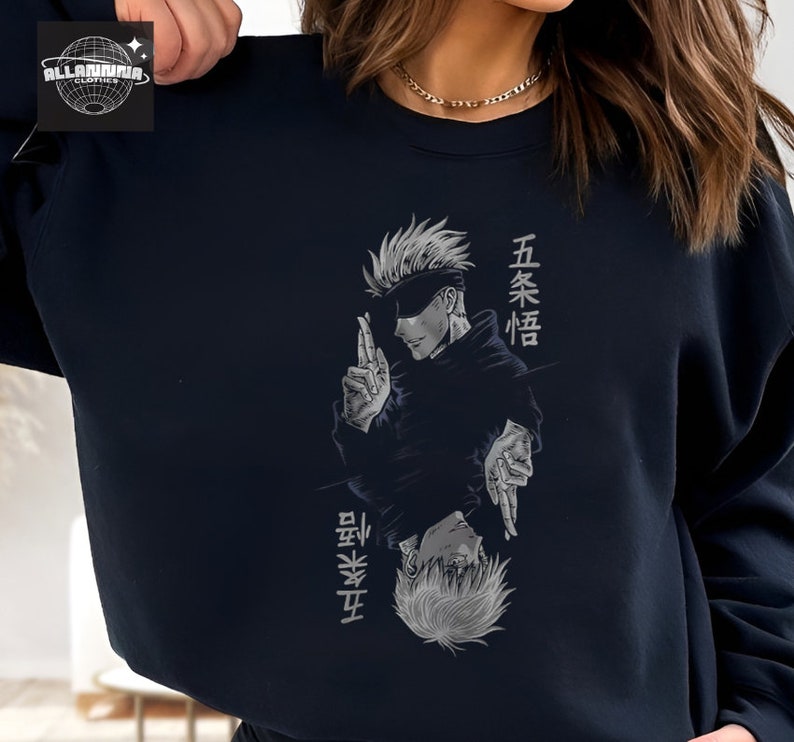 Gojo Satoru Shirt, Jujutsu Kaisen Sweatshirt, Best Anime Shirts, Gift ...