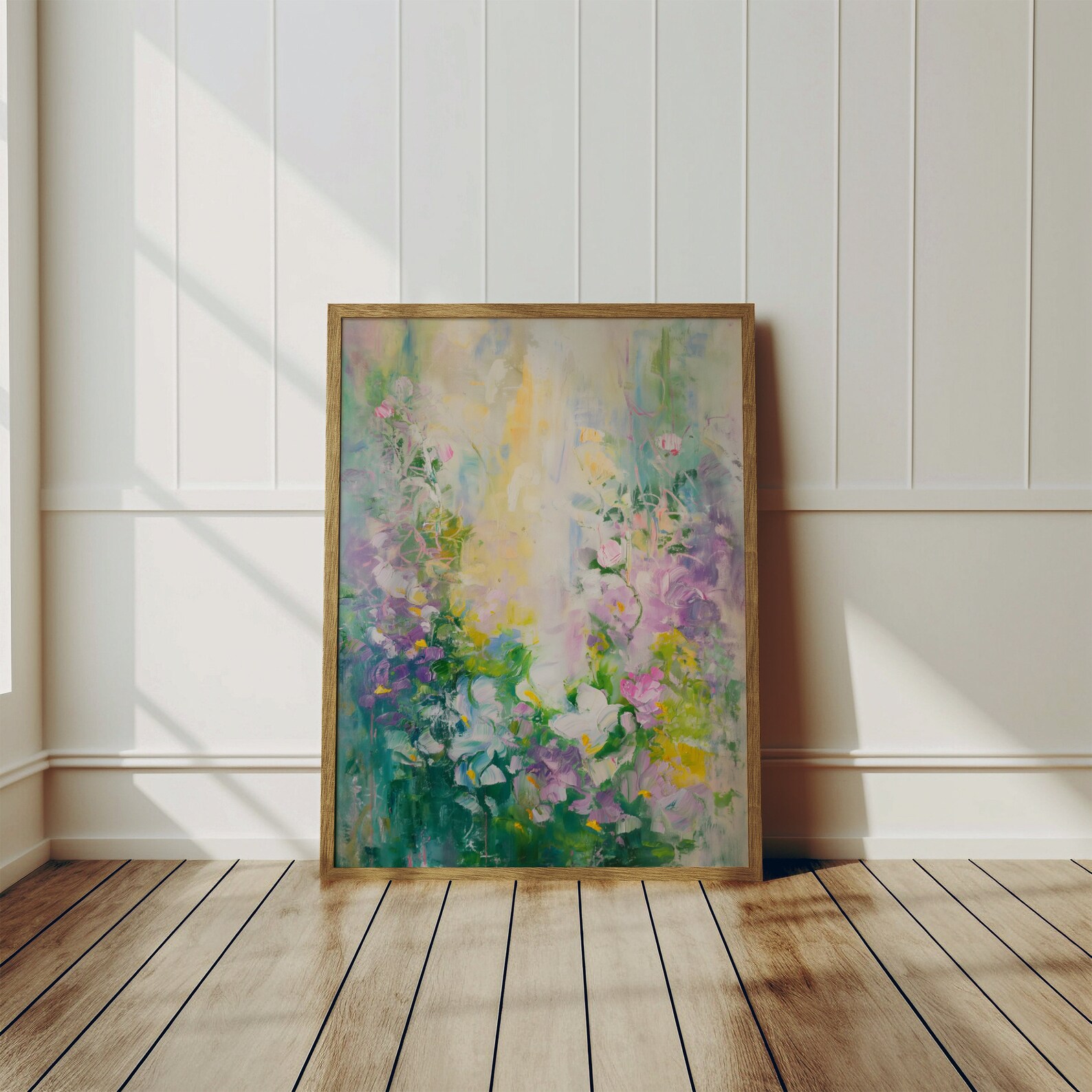 Printable Impressionist Flowers Oil Painting, Spring Scenery Print ...