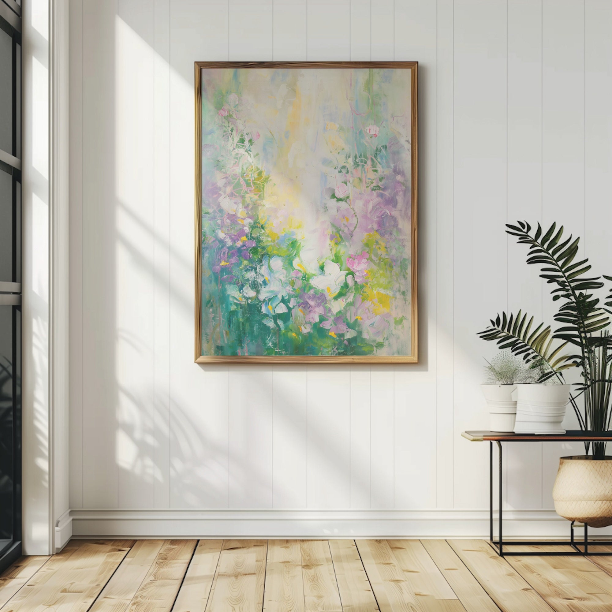 Printable Impressionist Flowers Oil Painting, Spring Scenery Print ...