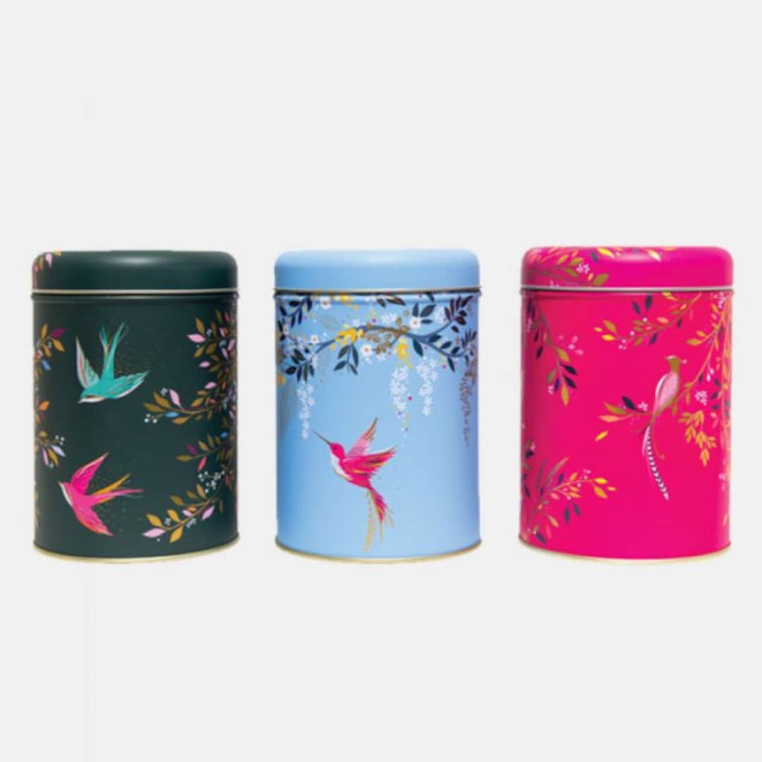 Sara Miller London - Set of 3 Storage Cans Paradise - Storage Tin ...