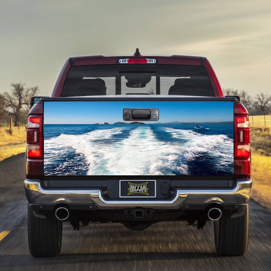 Boat Wake Truck Tailgate Wrap Vinyl Graphic Decal Sticker Wrap - Etsy