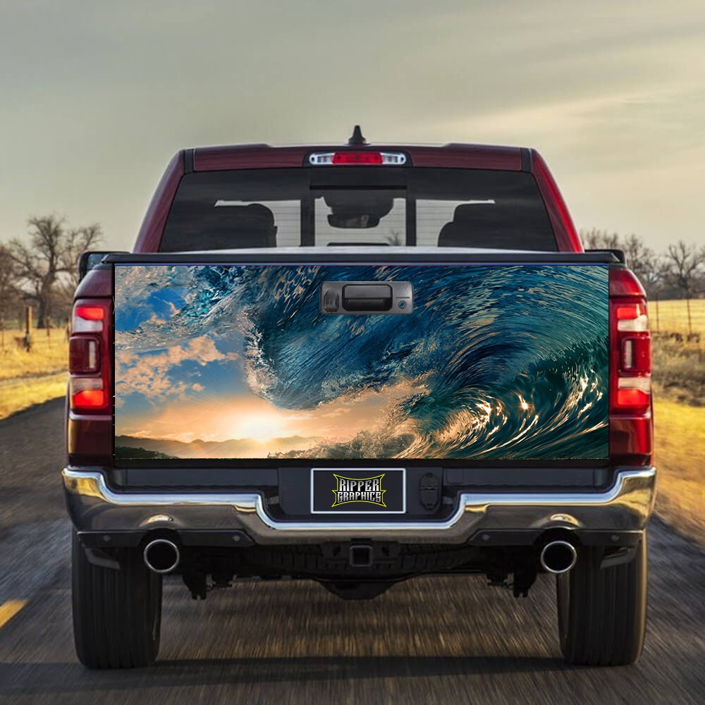 Riding the Wave Truck Tailgate Wrap Vinyl Graphic Decal Sticker Wrap - Etsy