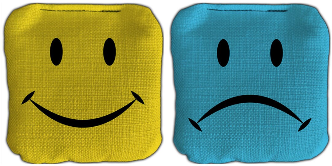 Smile Face Sad Face Cornhole Bags Set of 8 - Etsy