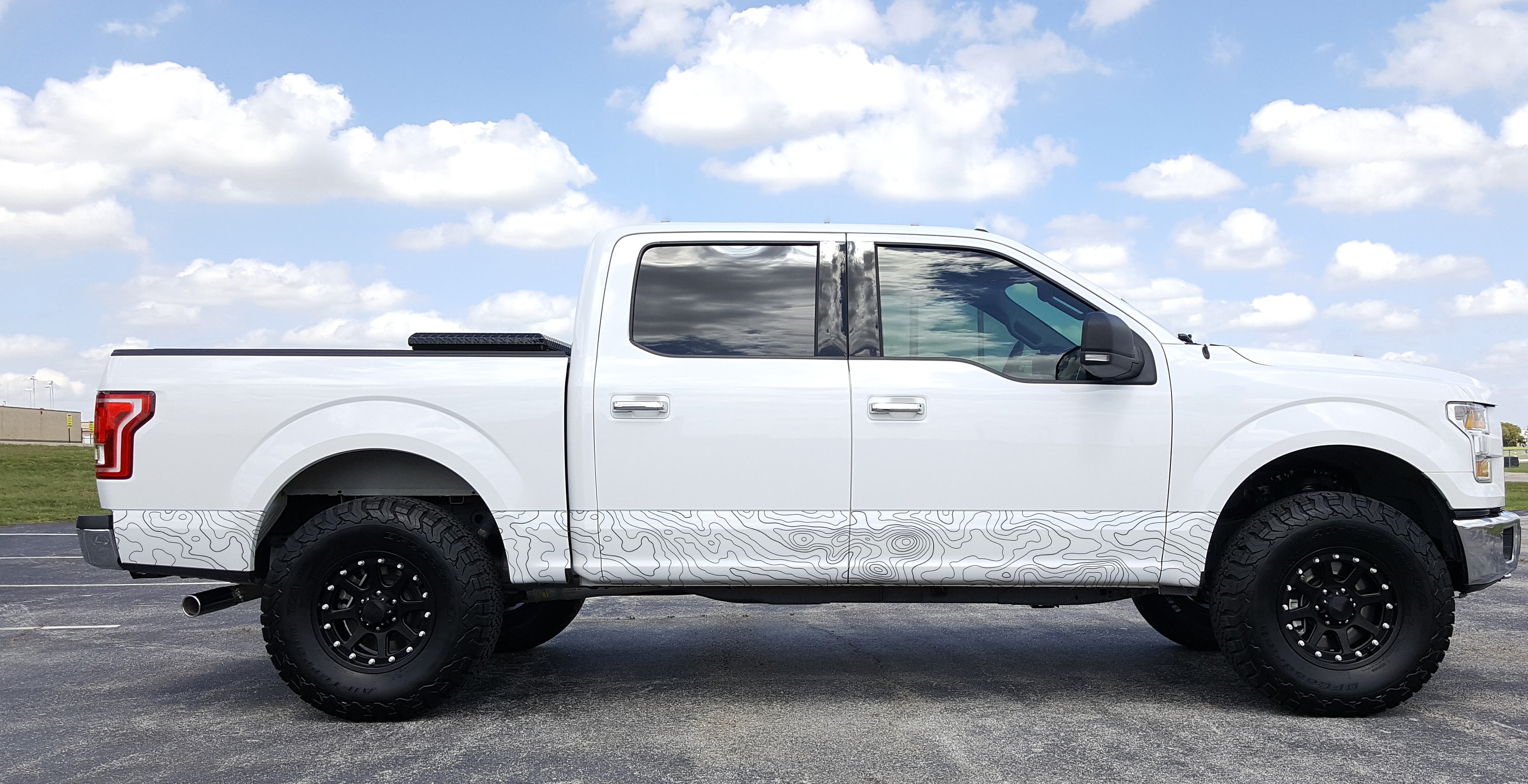 Universal Rocker Panel Wrap || TOPO Pattern || Topographical Vinyl ...