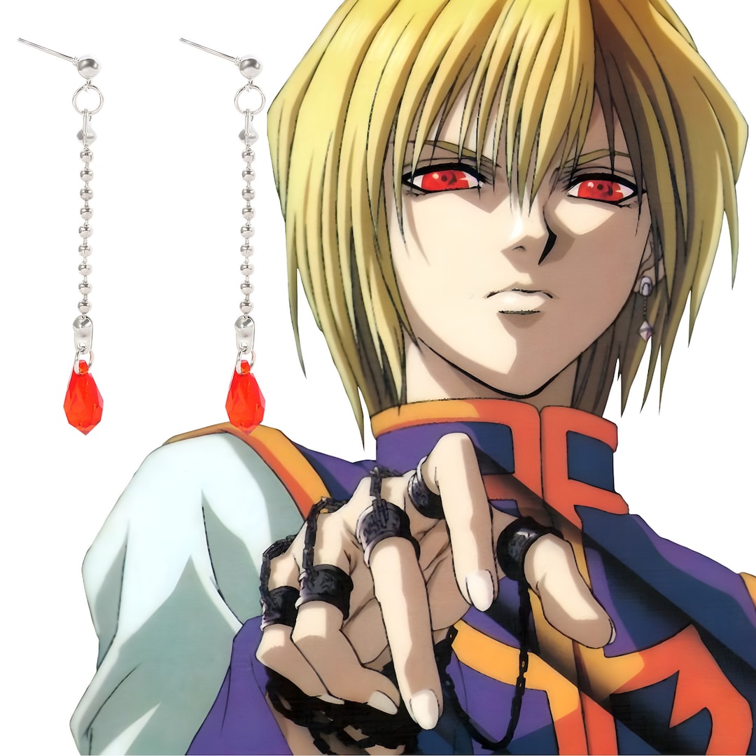 Anime Hxh Kurapika Earrings, Anime Jewelry, Hunter Hunter Cosplay ...