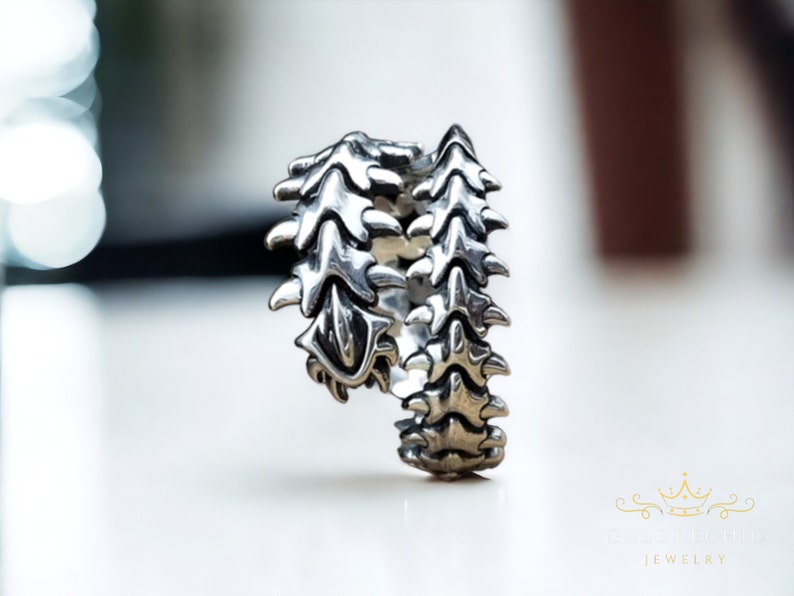 Gothic Spine Ring, Adjustable Tokyo Ghoul Inspired Spike Rings, Cosplay ...