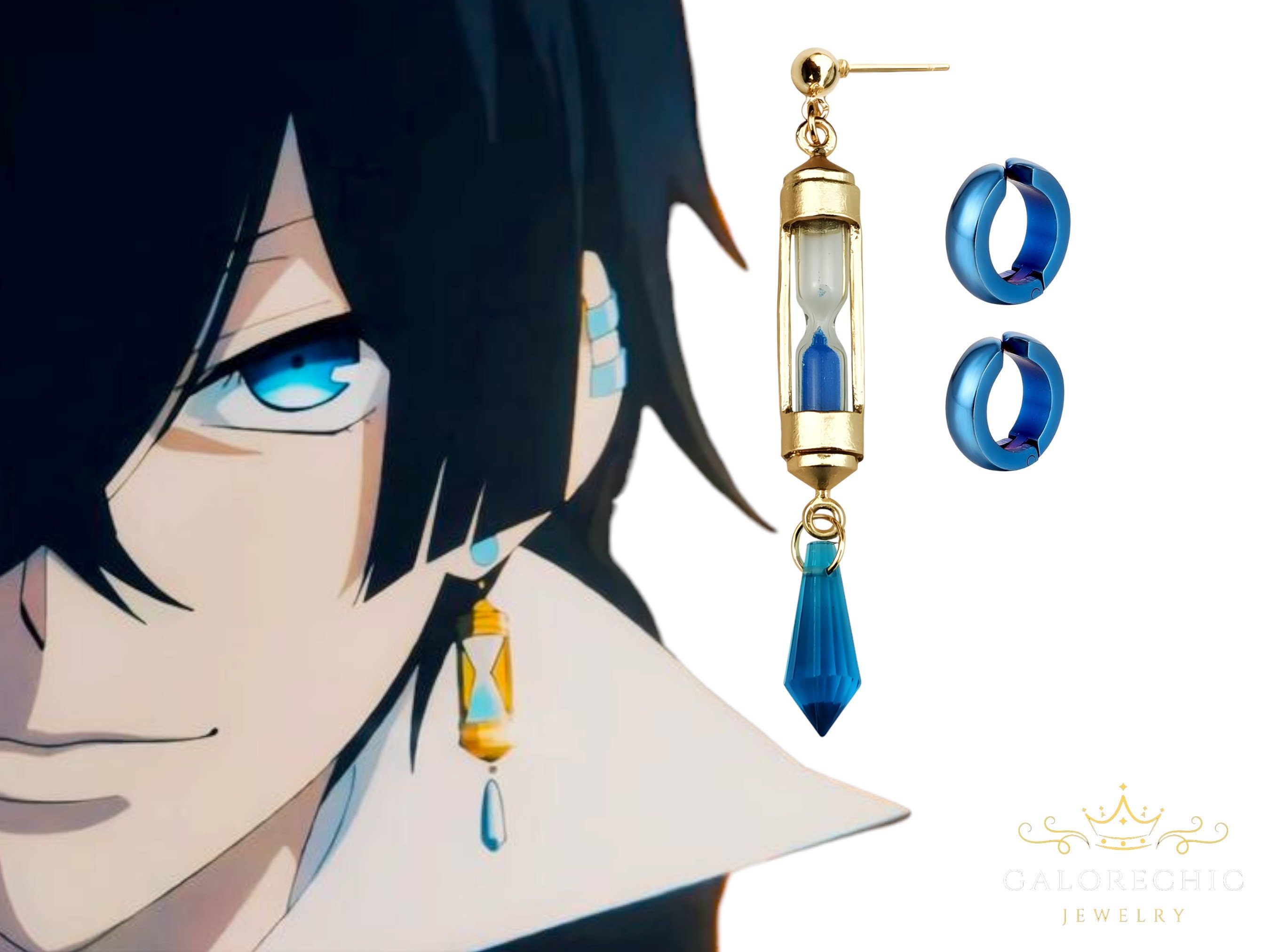 Anime Vanitas Earrings Jewellry, Hourglass Earrings, Anime Jewelry ...