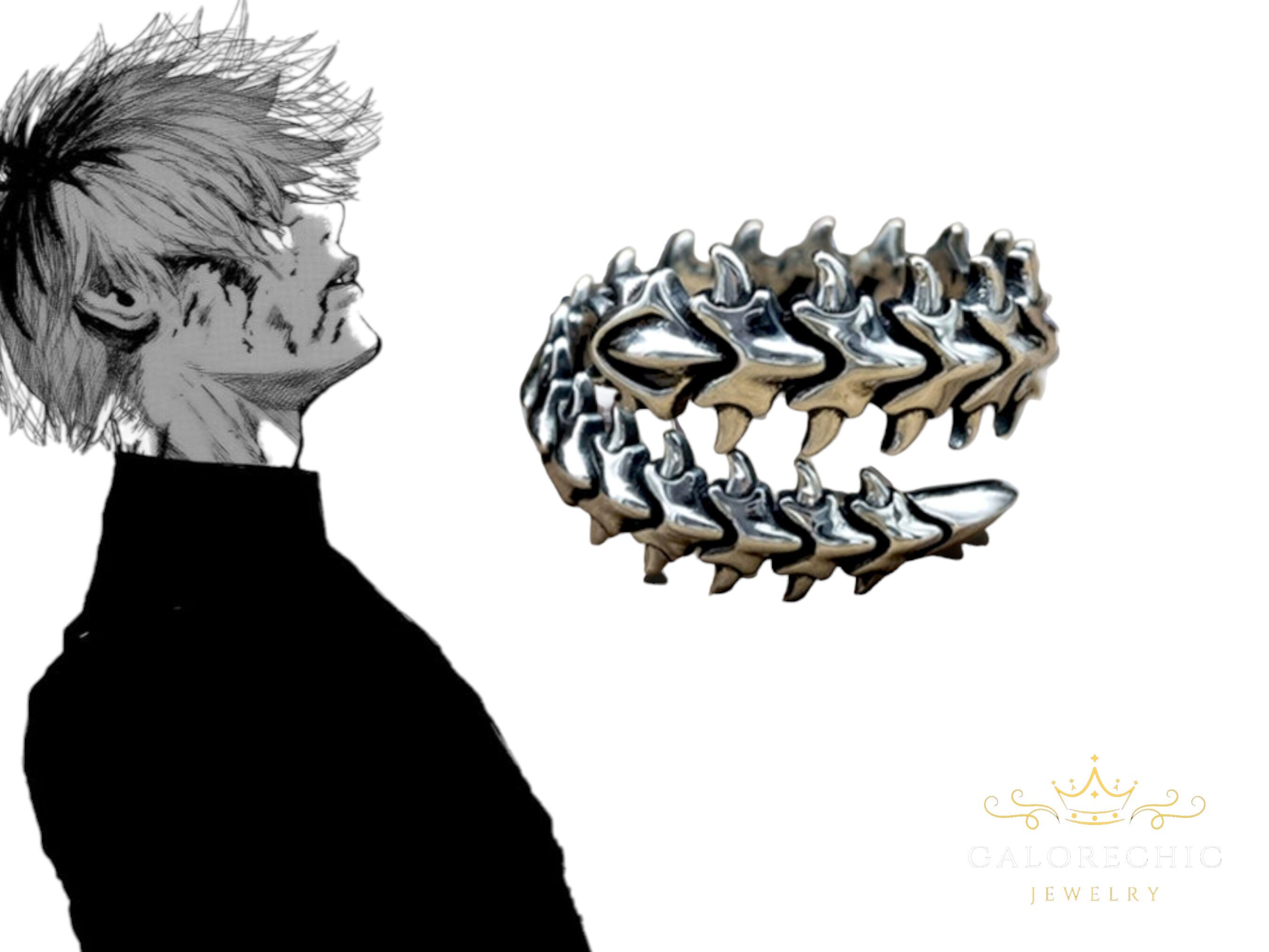 Gothic Spine Ring, Adjustable Tokyo Ghoul Inspired Spike Rings, Cosplay ...