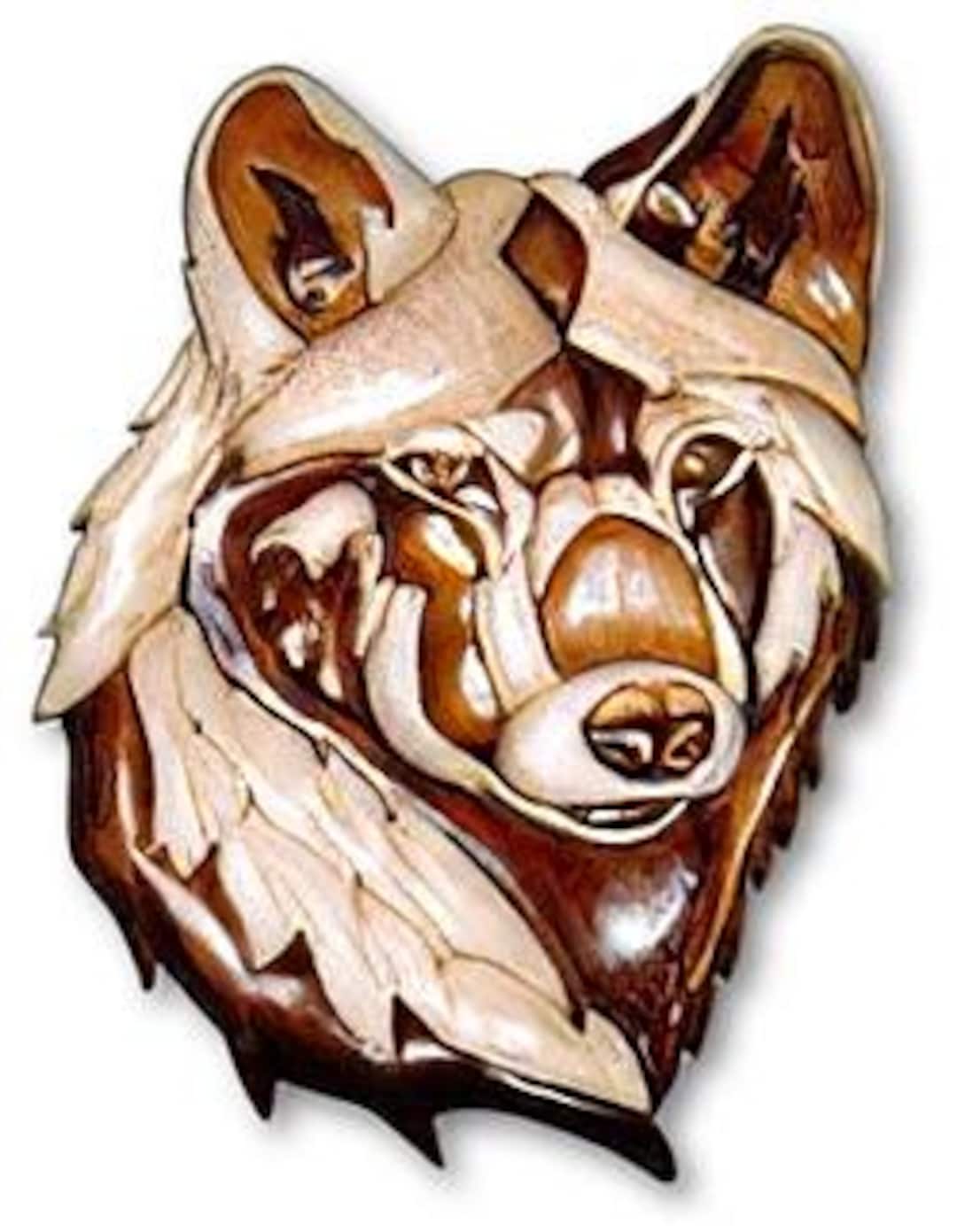 Intarsia Wolf Head Pattern - Etsy