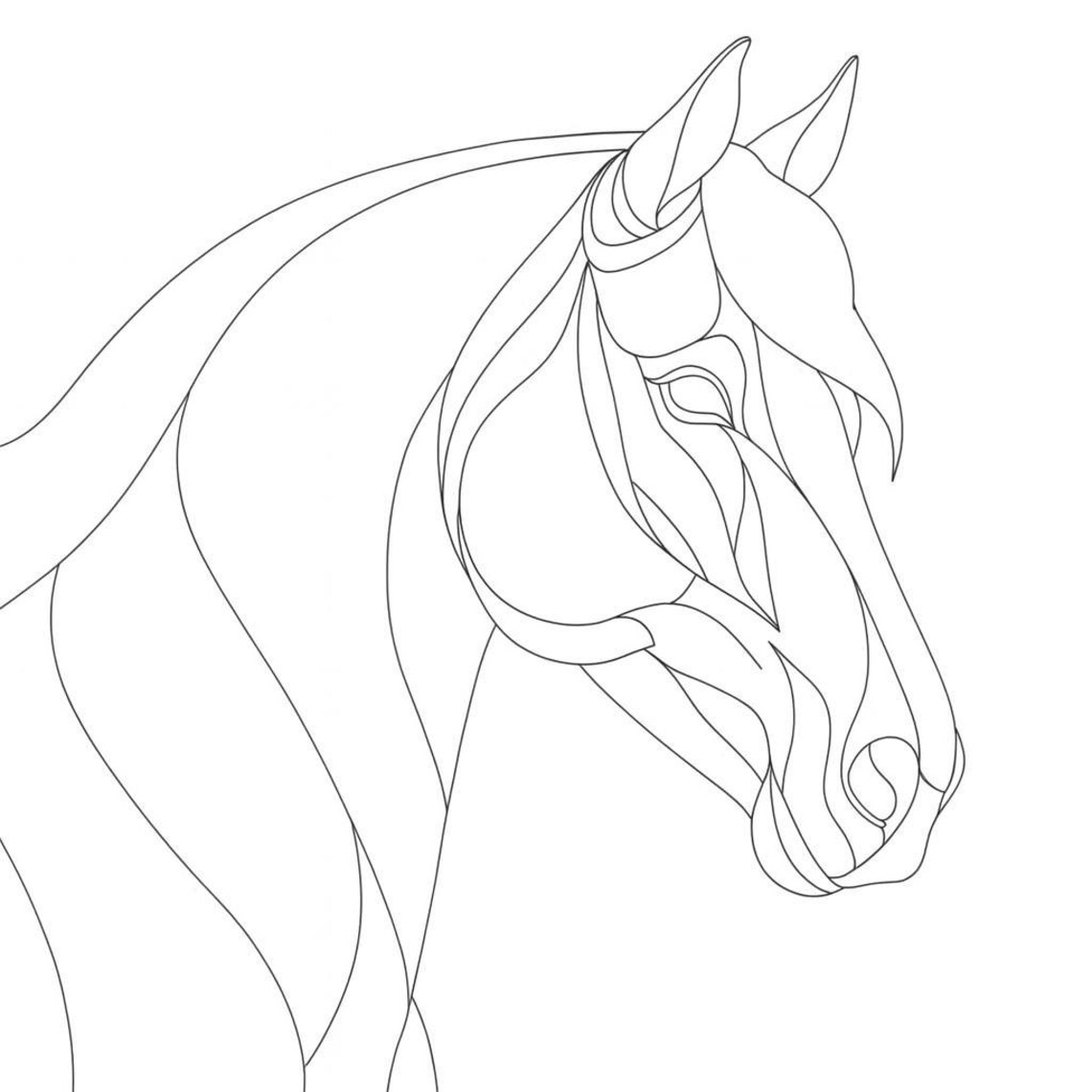 Unbridled Spirit – Horse Profile Wood Intarsia Pattern by Prinn Designs ...
