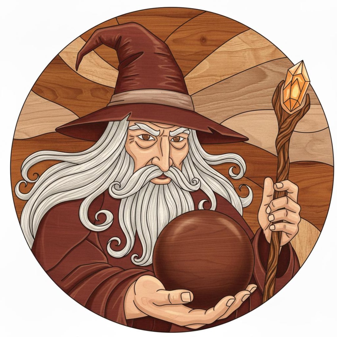 Mystic Wizard Intarsia Pattern – 20" X 20" - Etsy