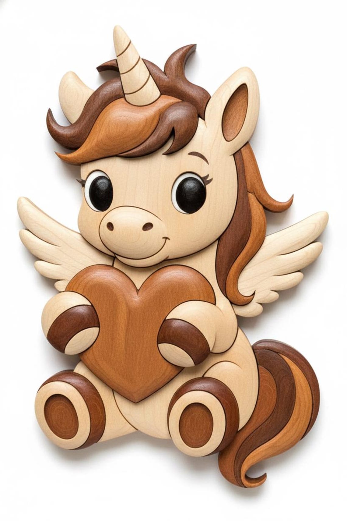 Unicorn Heart Intarsia Pattern 15" X 10" - Etsy