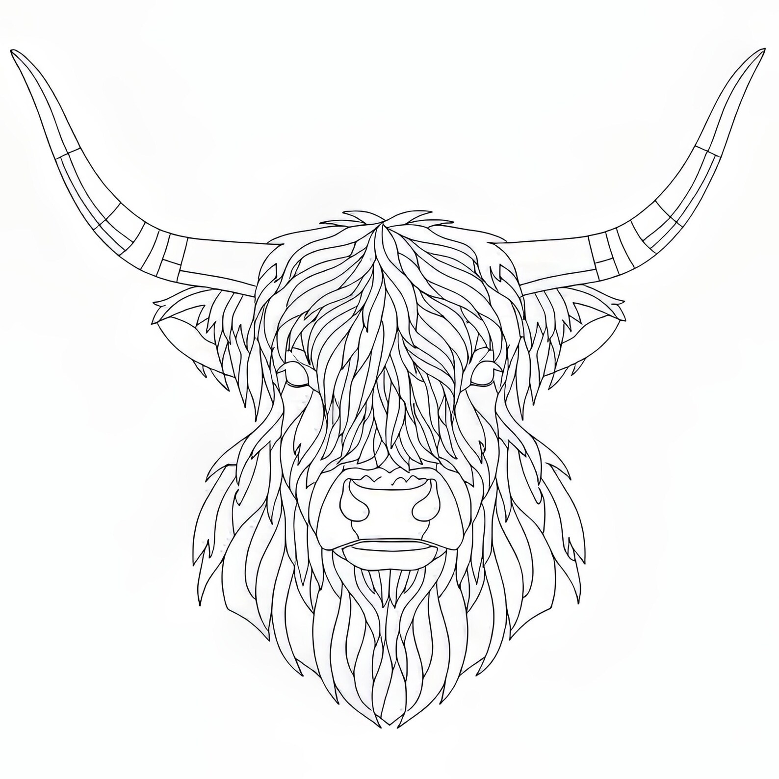 Highland Cow Intarsia Woodworking Pattern - Etsy