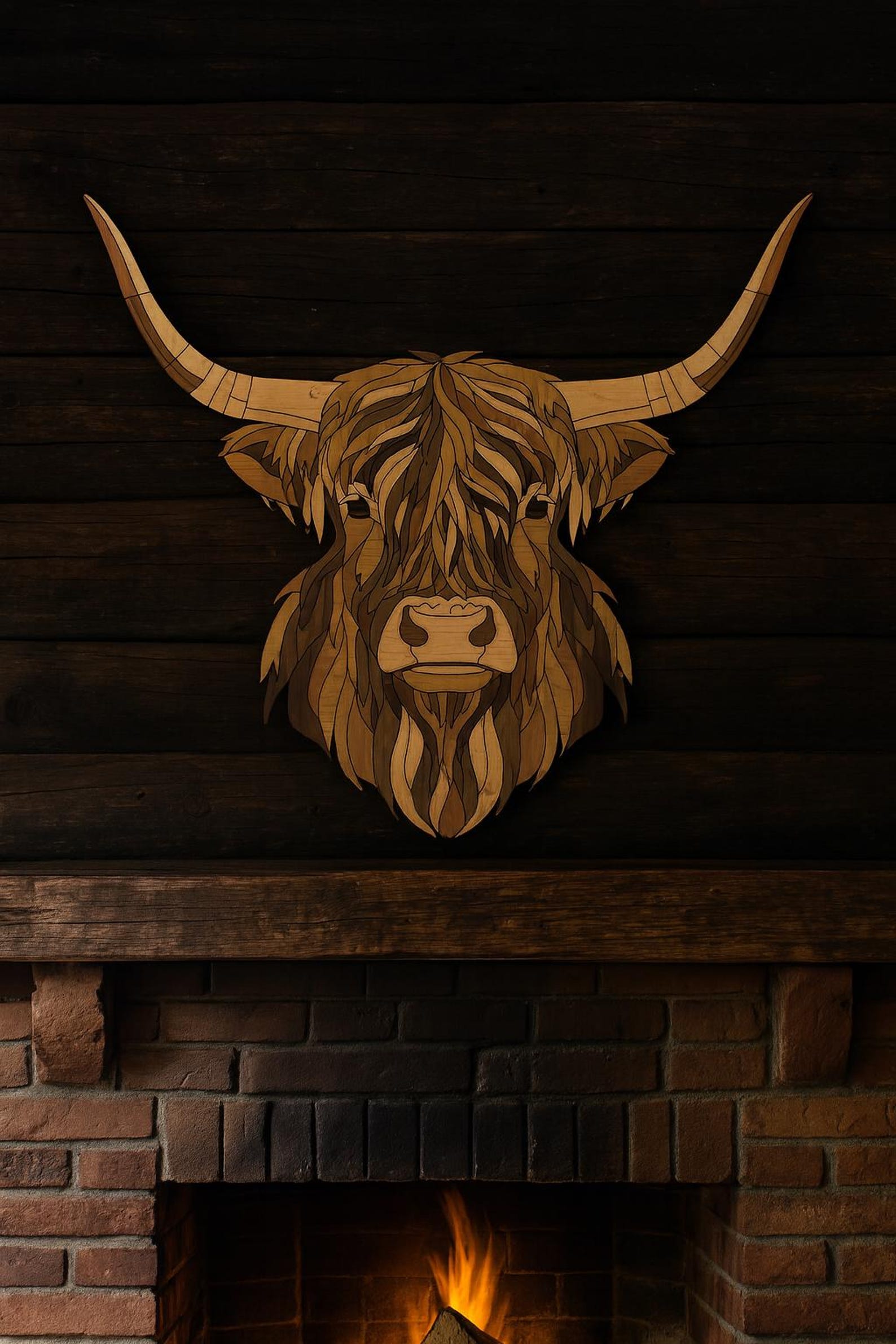 Highland Cow Intarsia Woodworking Pattern - Etsy