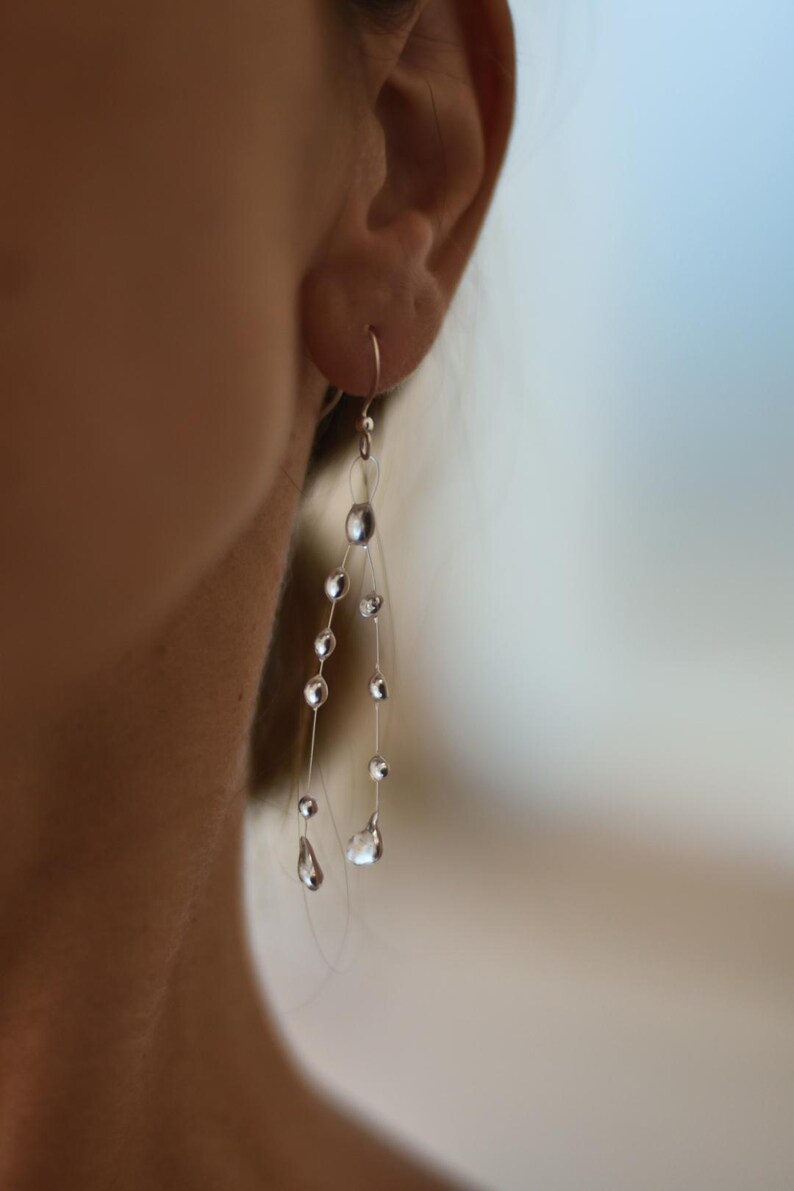 Water Drop Earrings - Etsy