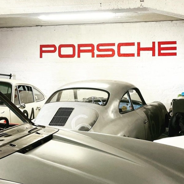 Porsche Garage Sign Red - Etsy