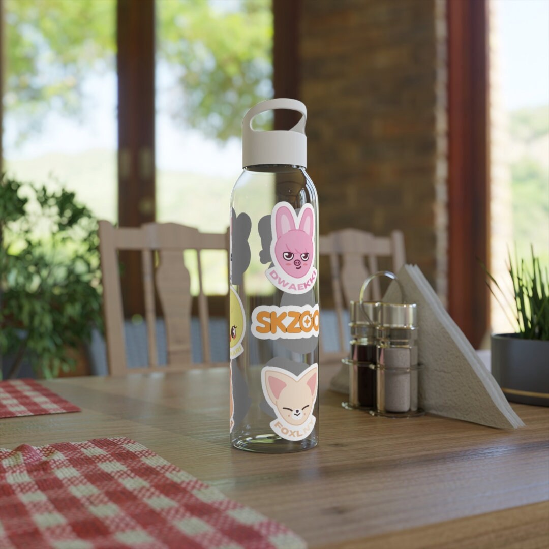 Stray Kids Skzoo, BTS BT21, Blackpink Sticker Water Bottle, Permanent ...
