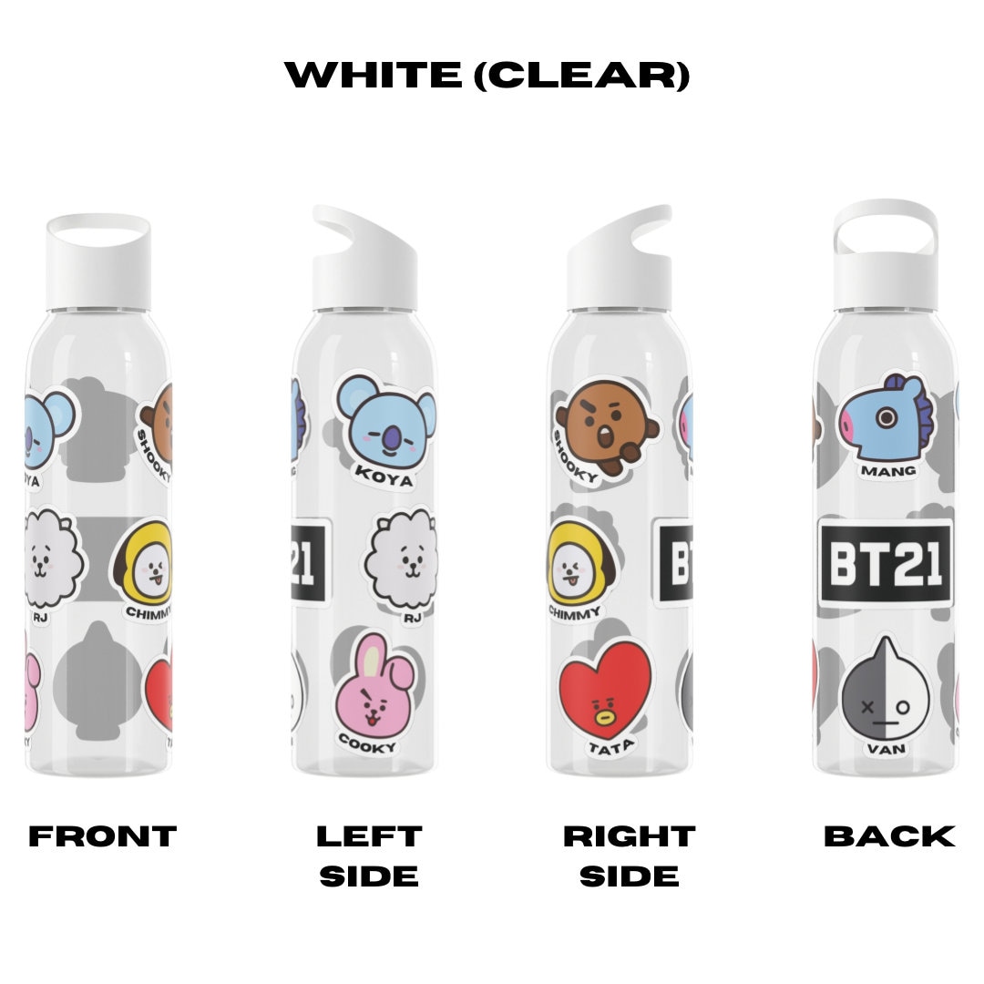 Stray Kids Skzoo, BTS BT21, Blackpink Sticker Water Bottle, Permanent ...