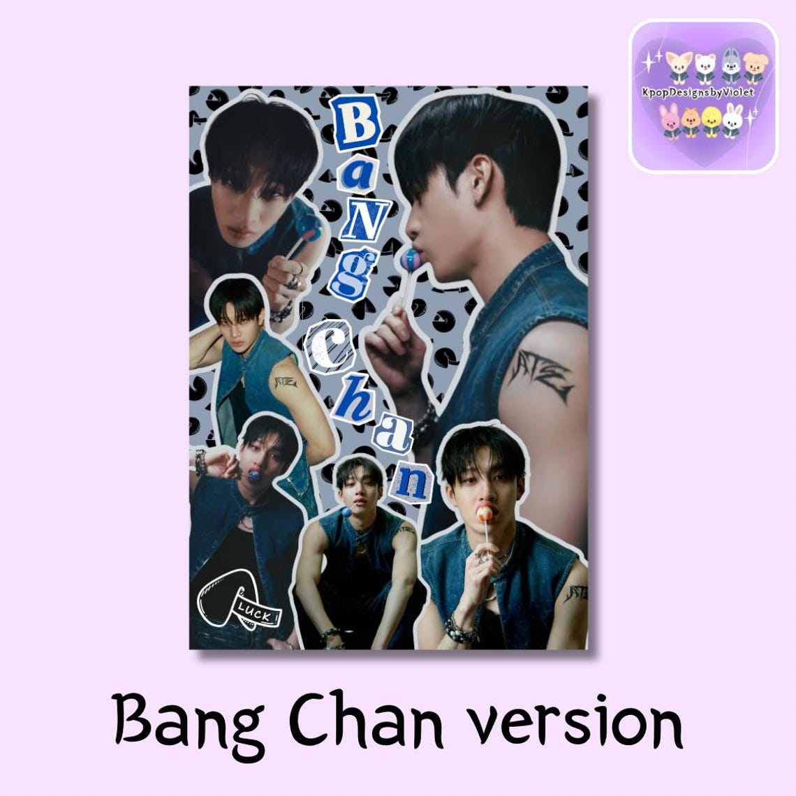 Stray Kids Bang Chan Member Digital Print Binder Cover Page, Bang Chan ...