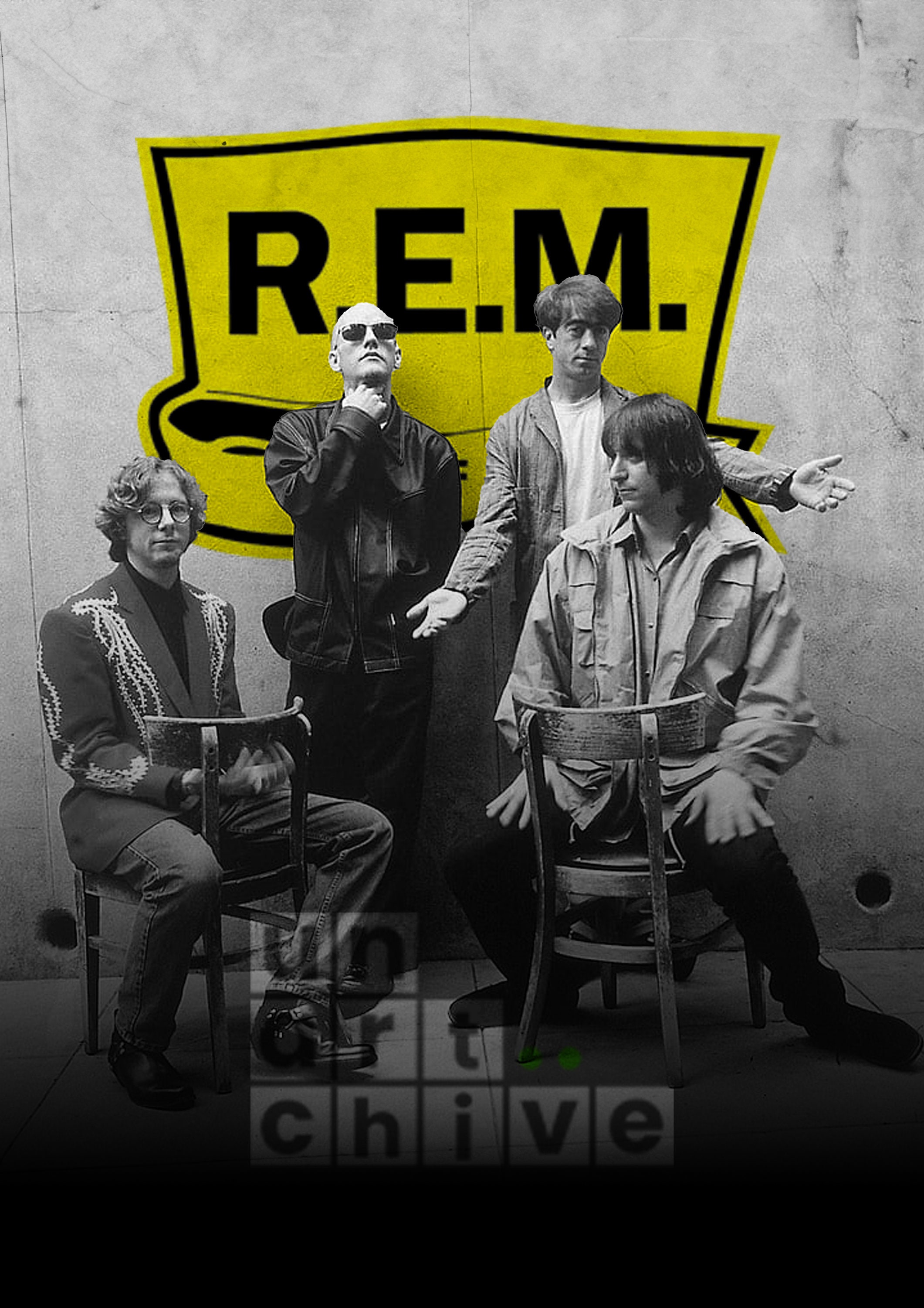 R.E.M Band Poster | Vintage R.E.M Members - Etsy