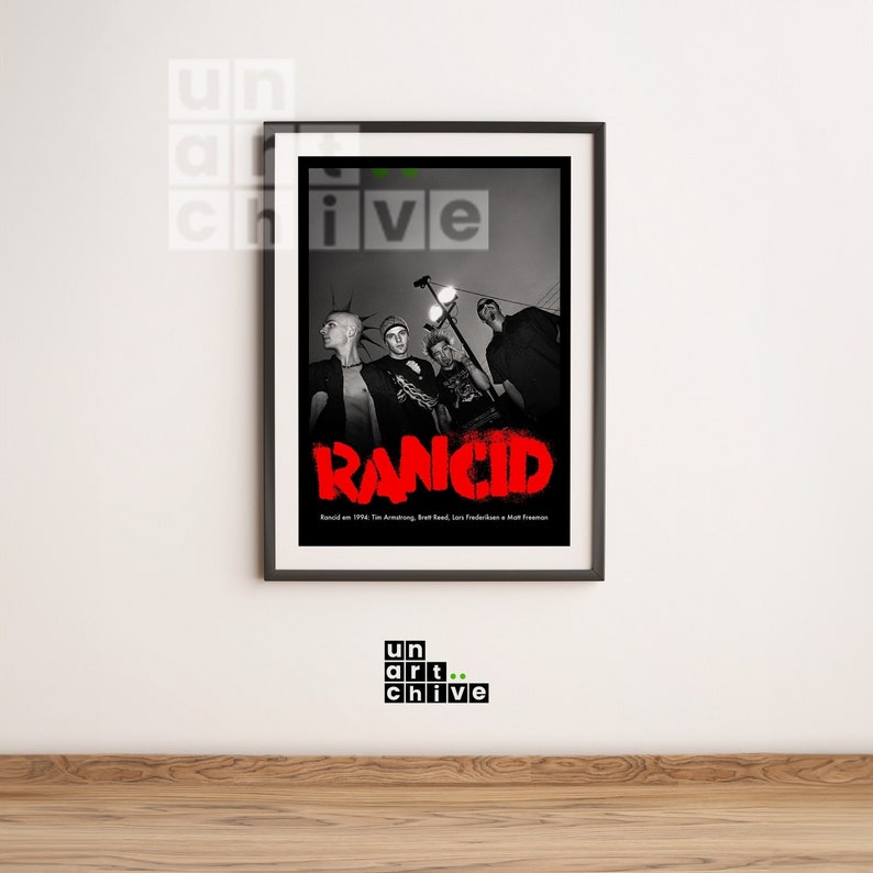 Rancid Poster - Retro Vintage Design | Band Poster - Etsy