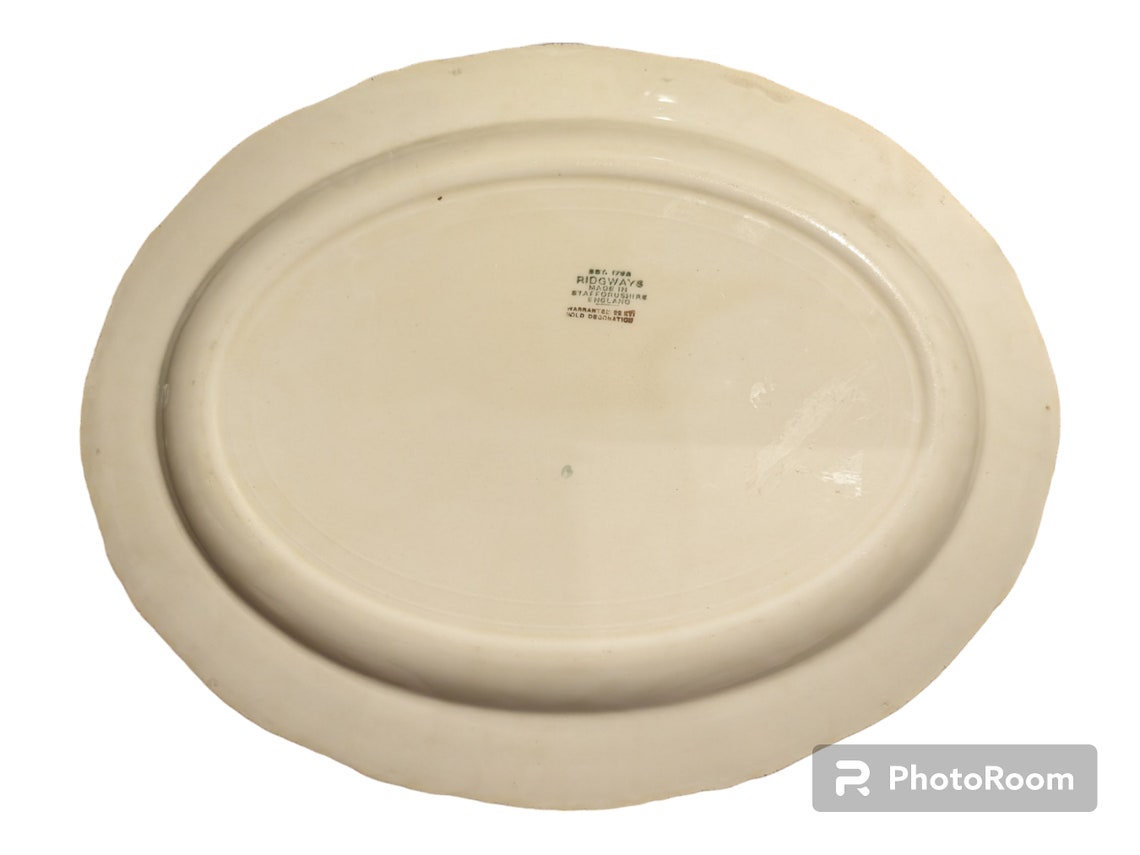 1940s Ridgway Pattern 302 Large Oval Platter - Etsy