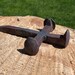 7.5" Christian Wall Cross Rustic Railway Spike Forged Wrought Iron ...