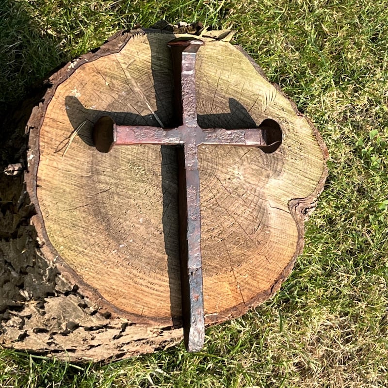 Wrought Iron Crucifix Pendant - Etsy