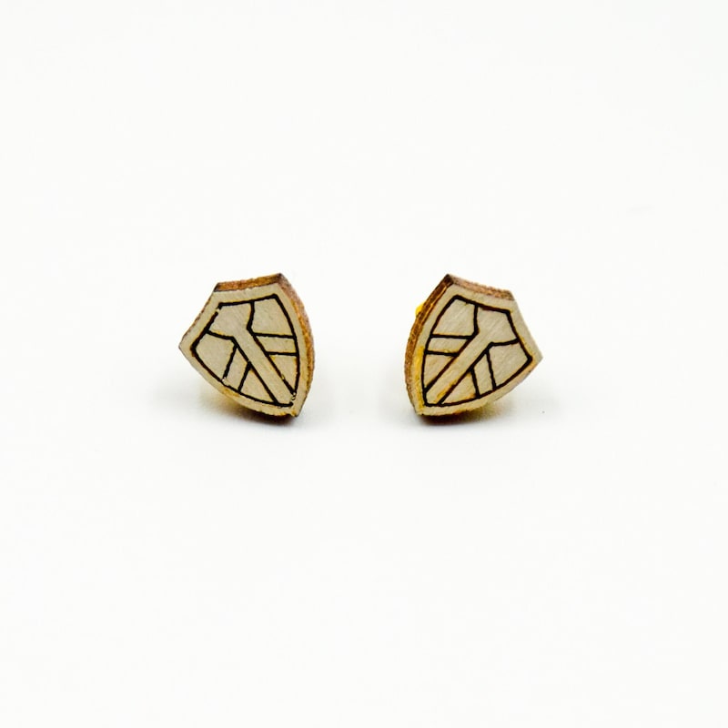 Shield Earrings - Etsy